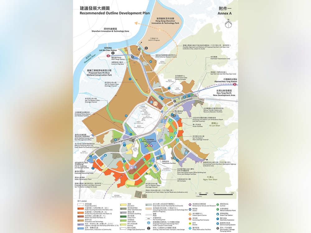 Development Bureau releases land use plan for 627-hectare San Tin ...
